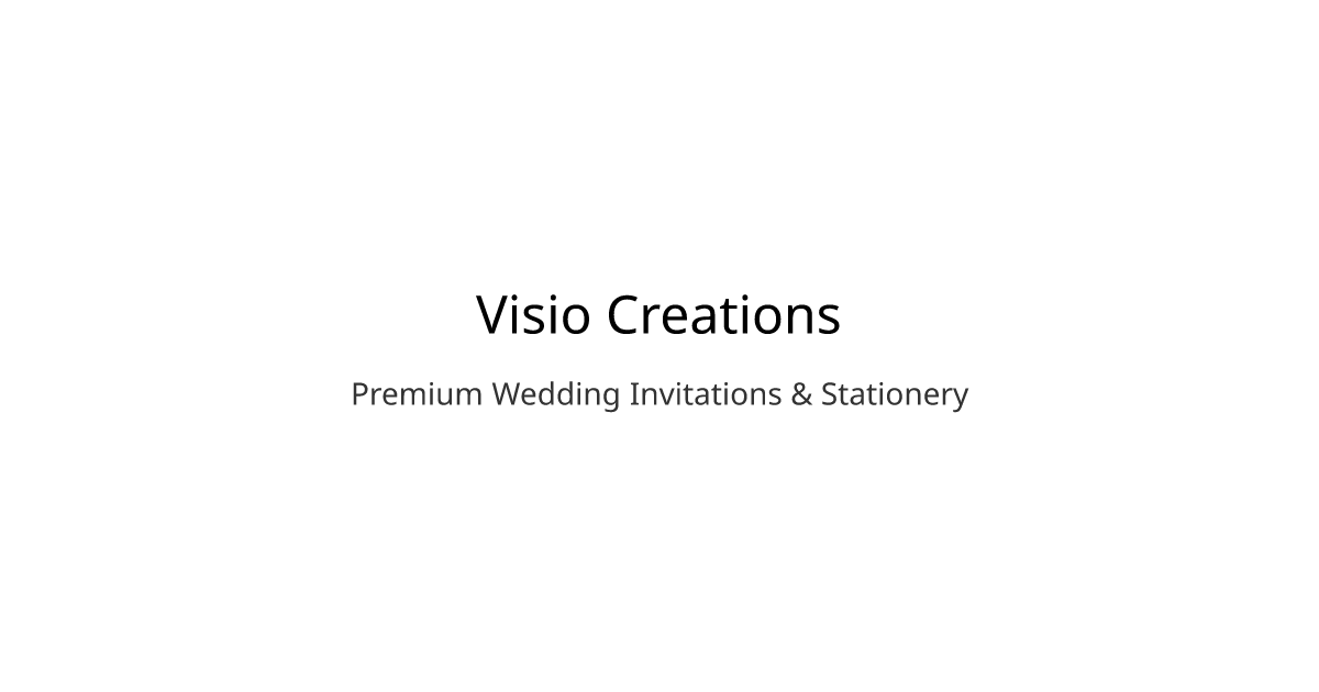 Visio Creations - Premium Wedding & Event Invitations